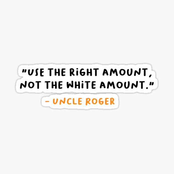 "Uncle Roger "Use the right amount, not the white amount." Funny ...