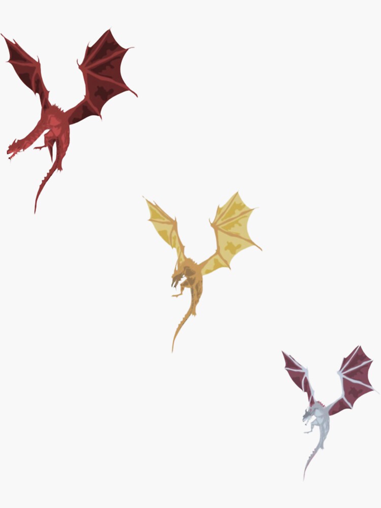 "Caraxes Syrax Seasmoke" Sticker for Sale by bonndesign | Redbubble