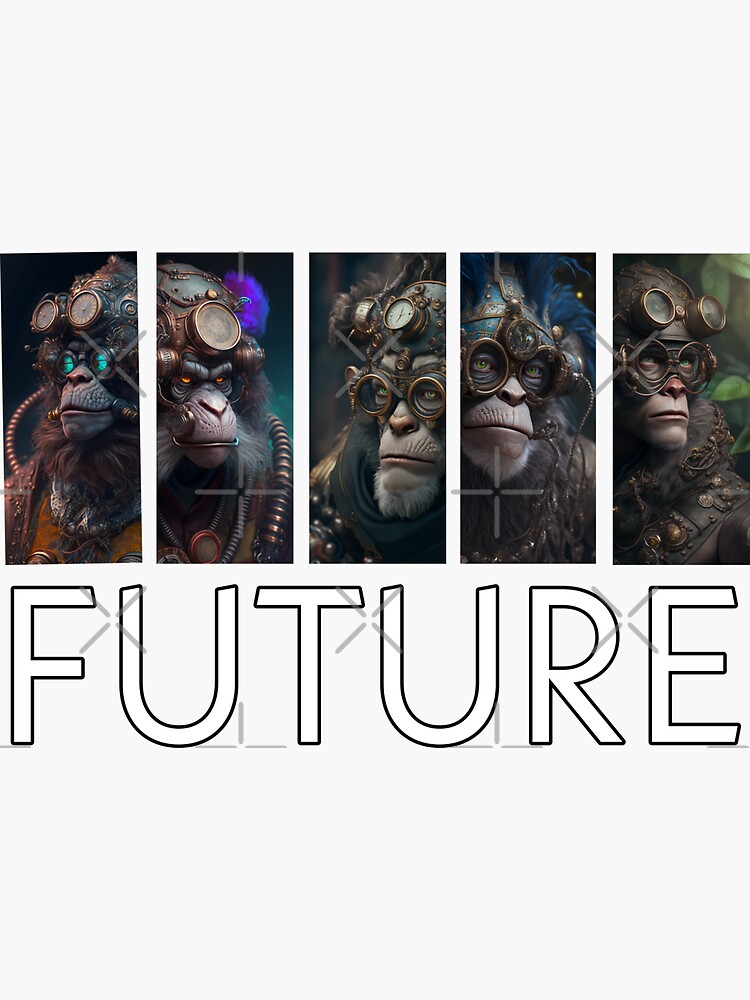 "Compilation of Tech Monkey" Sticker for Sale by ARTificialTees | Redbubble