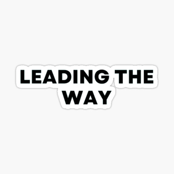 "Leading The Way" Sticker for Sale by MuzamilAhmed | Redbubble