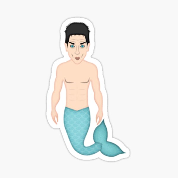 "Derek Zoolander mermaid" Sticker for Sale by TheDudeFrame | Redbubble