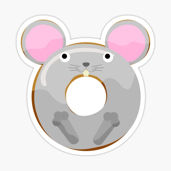 "Mouse doughnut" Sticker for Sale by stickychew | Redbubble