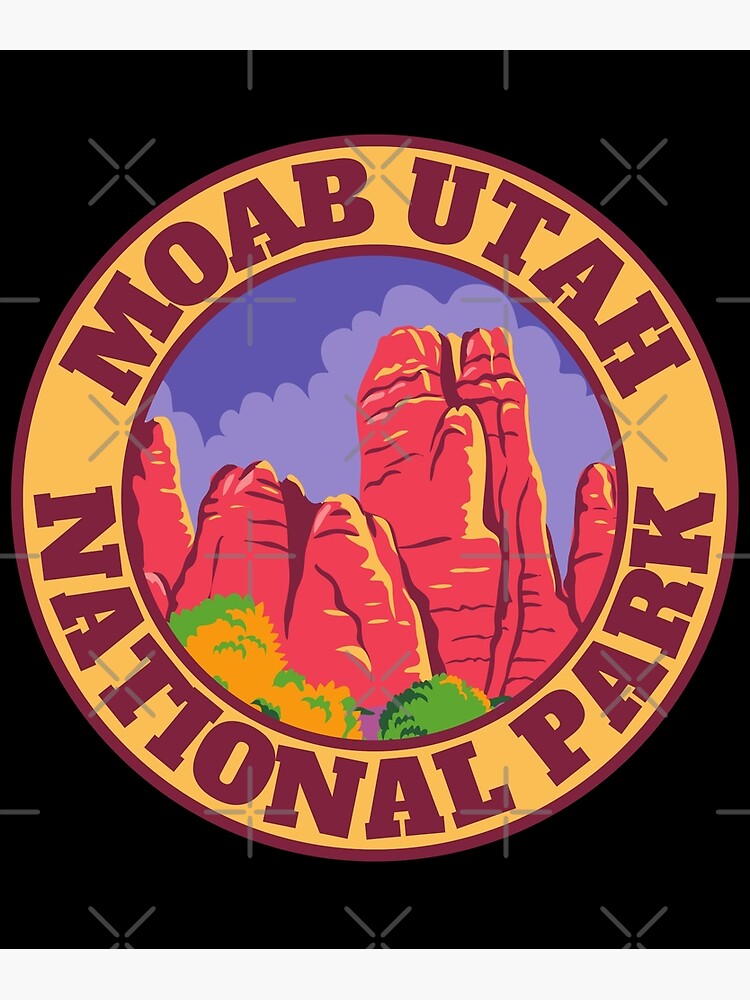 "Moab Utah National Park" Poster for Sale by retrotravelart | Redbubble