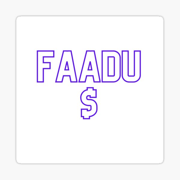 "Faadu Hindi Indian Desi American " Sticker for Sale by cutiefulthings ...