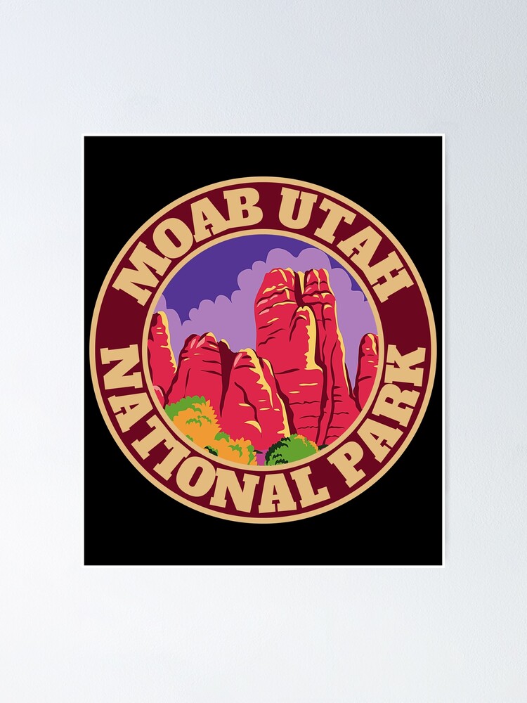 "Moab Utah National Park" Poster for Sale by retrotravelart | Redbubble