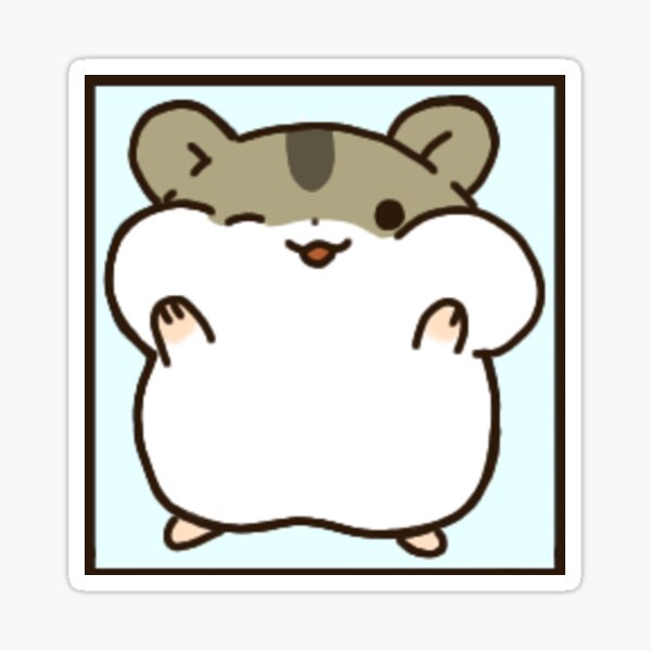 "Cute Hamster" Sticker for Sale by FranticShop | Redbubble