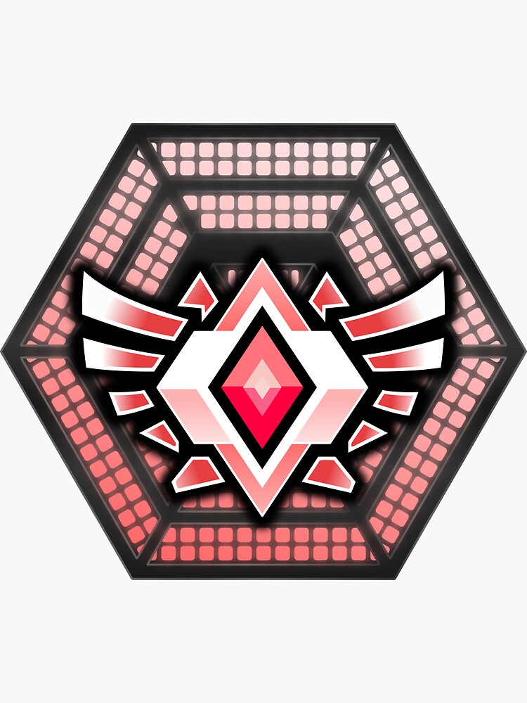 "Rocket League Grand Champion 3 Rank Dropshot Background" Sticker for ...