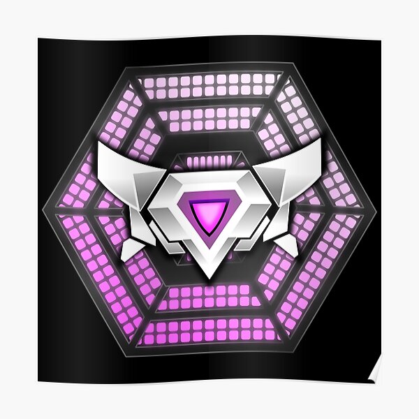 "Rocket League Supersonic Legend Rank Dropshot Background" Poster for ...