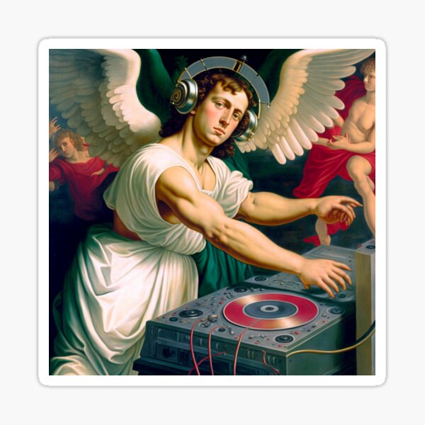 "Angel Dj Renaissance remix" Sticker for Sale by jsebouvi | Redbubble