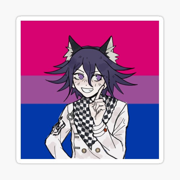 Kokichi Ouma Bisexual Pride Sticker For Sale By Mouthwat3r Redbubble