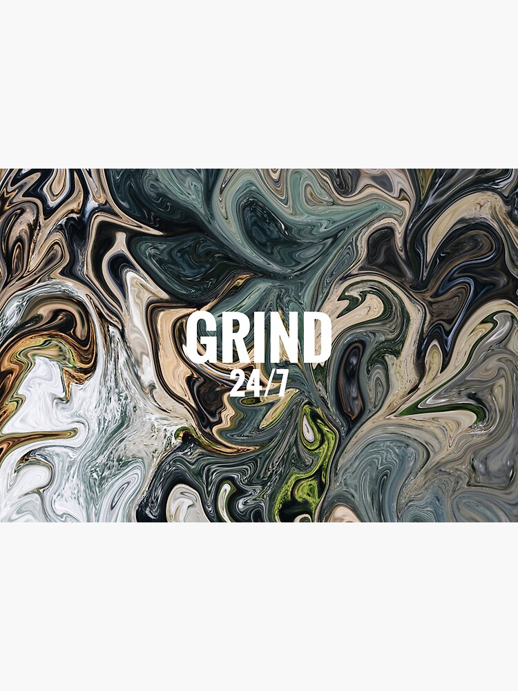 "Grind 24/7 Version 7 Mix Abstract" Sticker for Sale by procreativefox ...