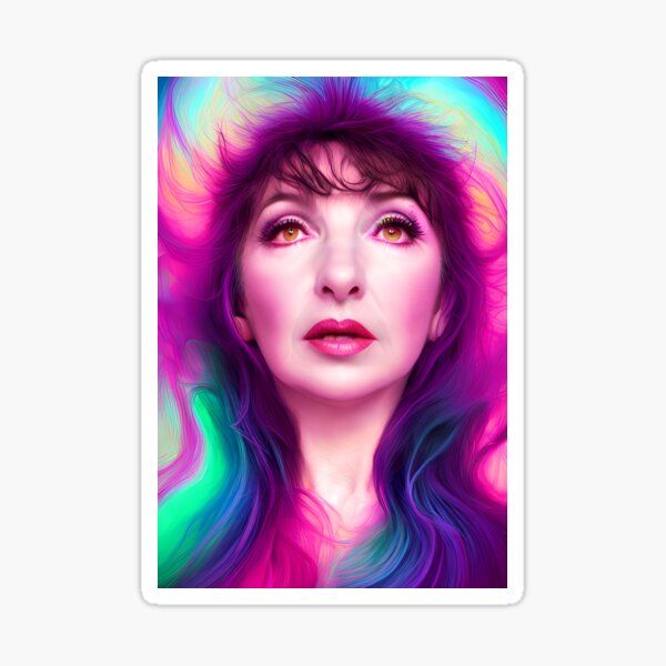 "Neon Flow Kate" Sticker for Sale by HauntedWitch | Redbubble