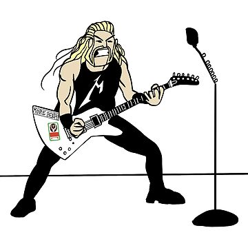 "Heavy Metal Rocker" Sticker for Sale by divraeloart | Redbubble