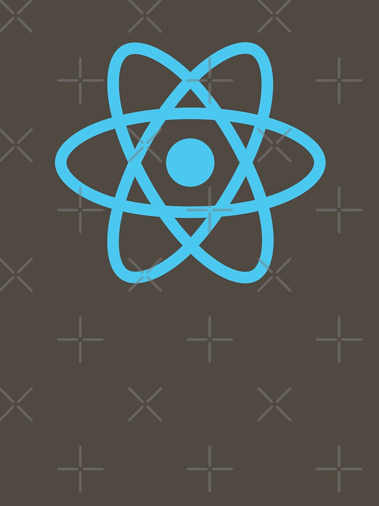 "ReactJS React.js Official Logo JavaScript Framework T-Shirt" Essential T-Shirt for Sale by ...