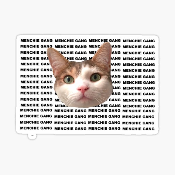 "MENCHIE GANG" Sticker for Sale by abriellle | Redbubble