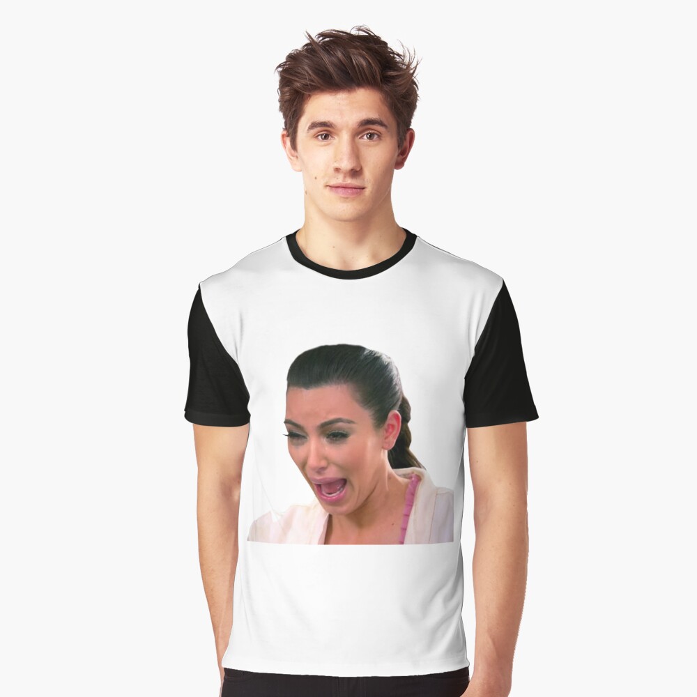 "Kim K Crying Face" Sticker for Sale by maddiepeacock | Redbubble