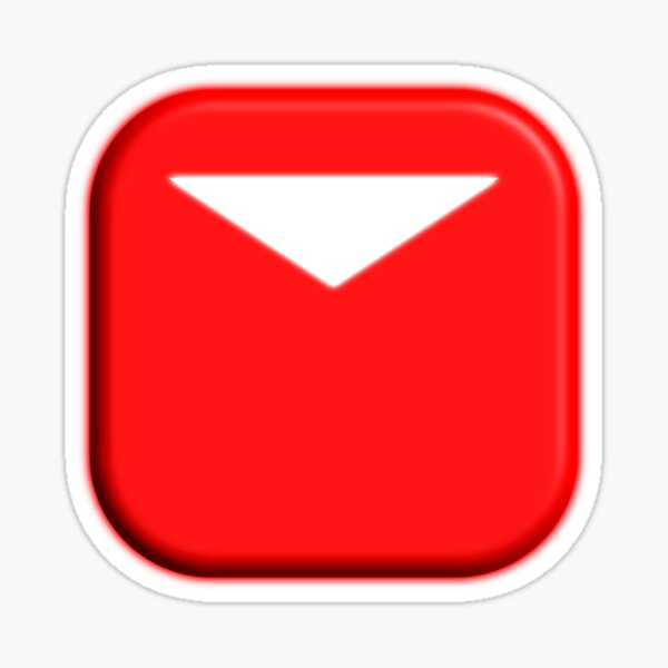 "Red Beat Saber Block" Sticker for Sale by Natalia-121 | Redbubble