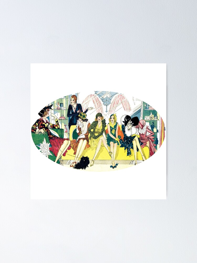 "Flappers Shopping by Nell Brinkley HD" Poster for Sale by ...