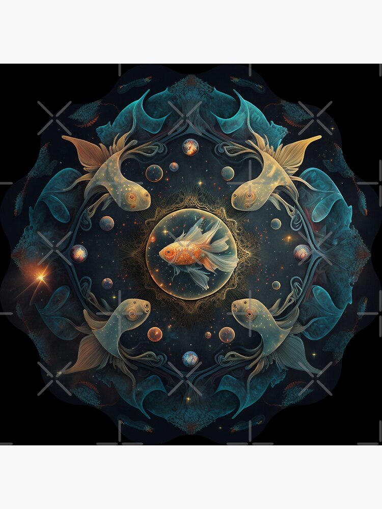 "Pattern of birds animal insects fish flower solar system mysterious ...