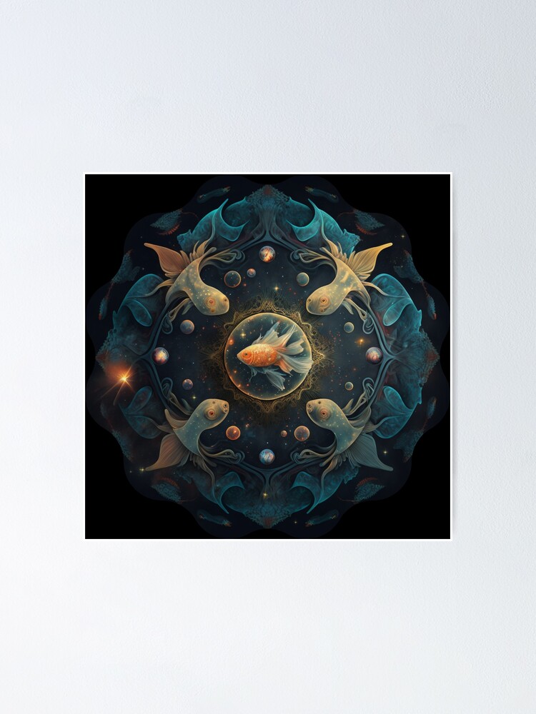 "Pattern of birds animal insects fish flower solar system mysterious ...