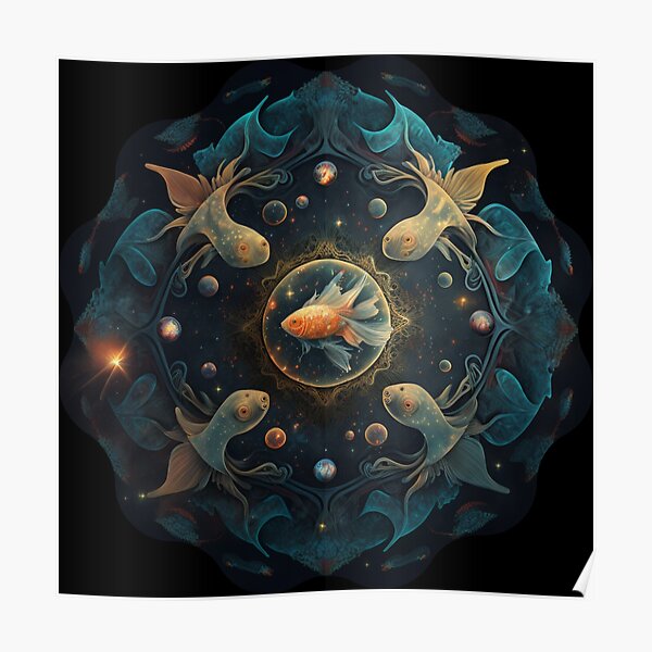 "Pattern of birds animal insects fish flower solar system mysterious ...