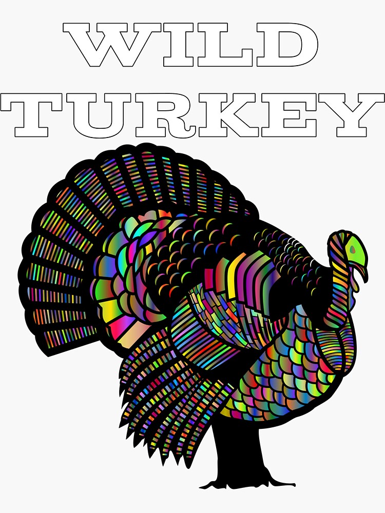 "Wild turkey " Sticker for Sale by ADLERART2023 | Redbubble