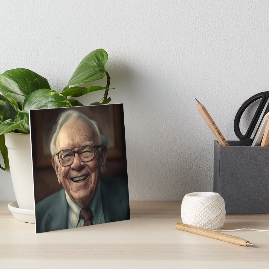 "Warren Buffett Smile" Poster for Sale by CyberYogi | Redbubble