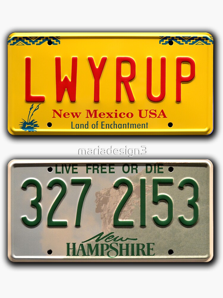 "breaking bad plates" Sticker for Sale by mariadesign3 | Redbubble