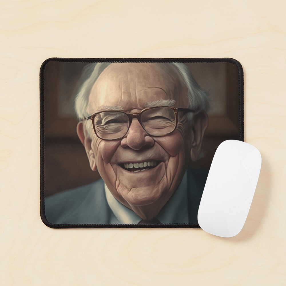 "Warren Buffett Smile" Poster for Sale by CyberYogi | Redbubble