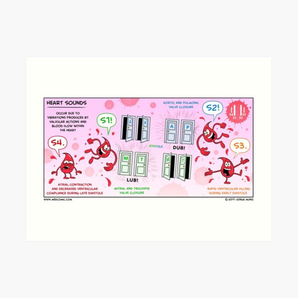 "Heart Sounds" Art Print by Medcomic | Redbubble