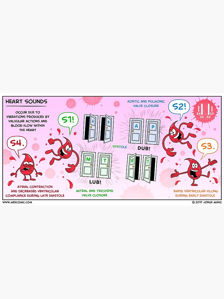"Heart Sounds" Poster for Sale by Medcomic | Redbubble