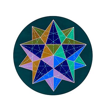 "6D Cube " Sticker by In2itivGeometry | Redbubble