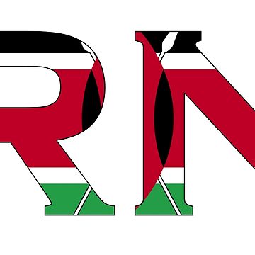 "Kenyan RN Logo" Sticker for Sale by MixedMaleNurse | Redbubble