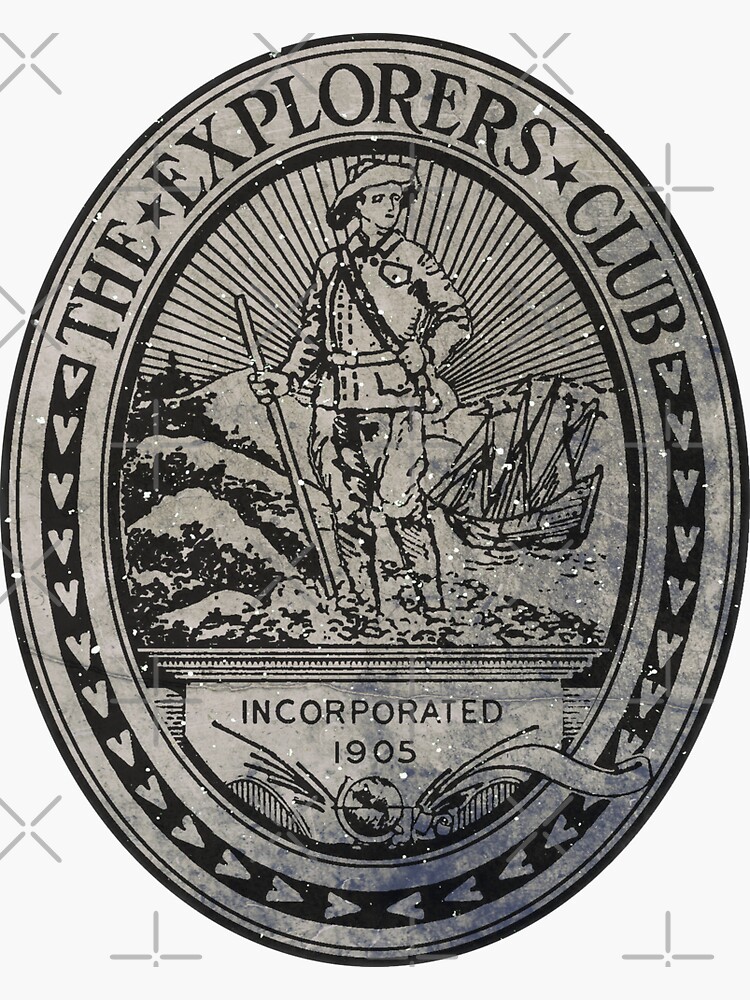 "The Explorers Club" Sticker for Sale by therealjdubz | Redbubble