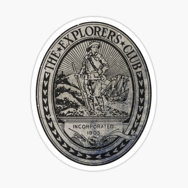 "The Explorers Club" Sticker for Sale by therealjdubz | Redbubble