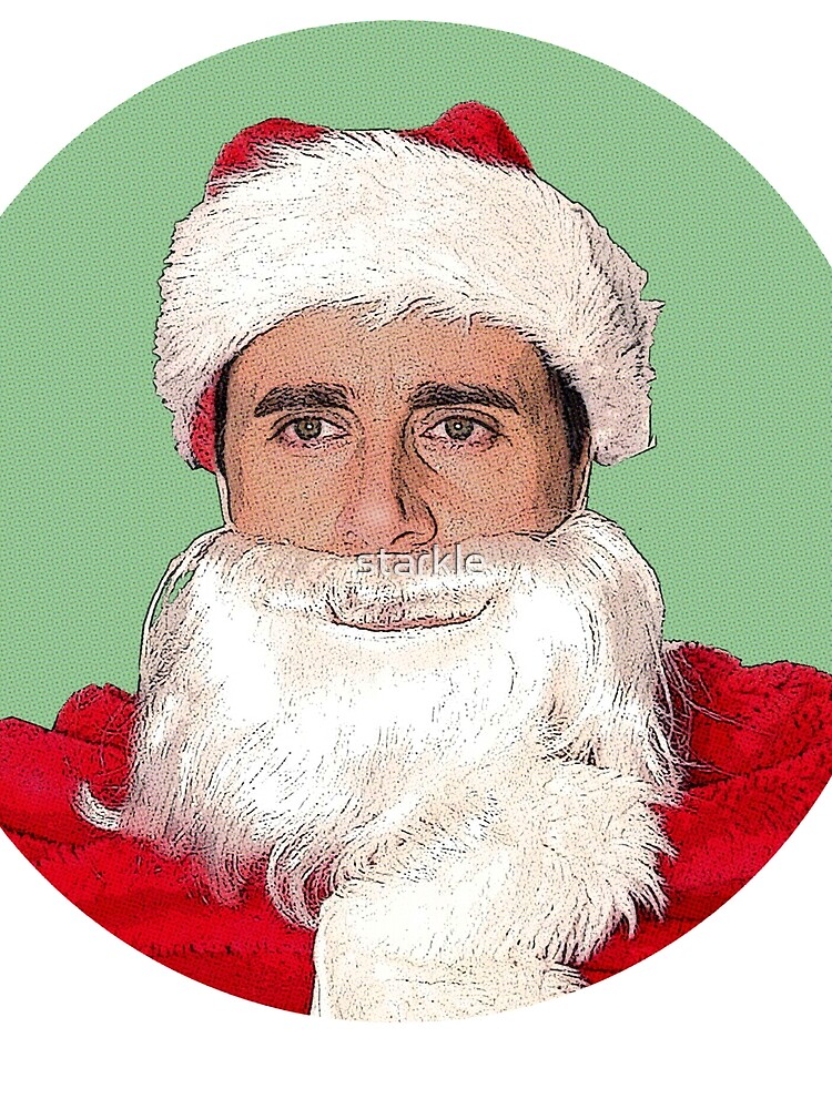 "MICHAEL SCOTT SANTA CLAUS The Office Christmas" Scarf for Sale by ...