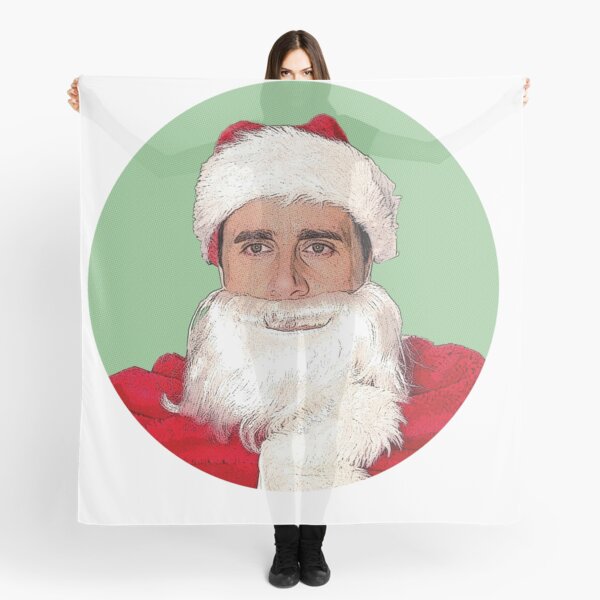 "MICHAEL SCOTT SANTA CLAUS The Office Christmas" Scarf for Sale by ...