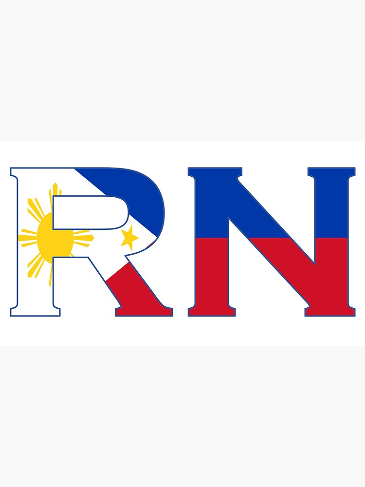 "RN Logo Philippines" Sticker for Sale by MixedMaleNurse | Redbubble