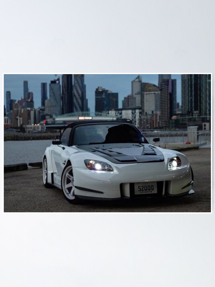 "White carbon fibre S2000" Poster for Sale by shanilhasantha | Redbubble