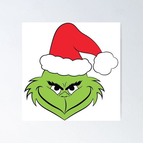 "The Grinch Face Christmas Decor " Poster for Sale by OnSale | Redbubble