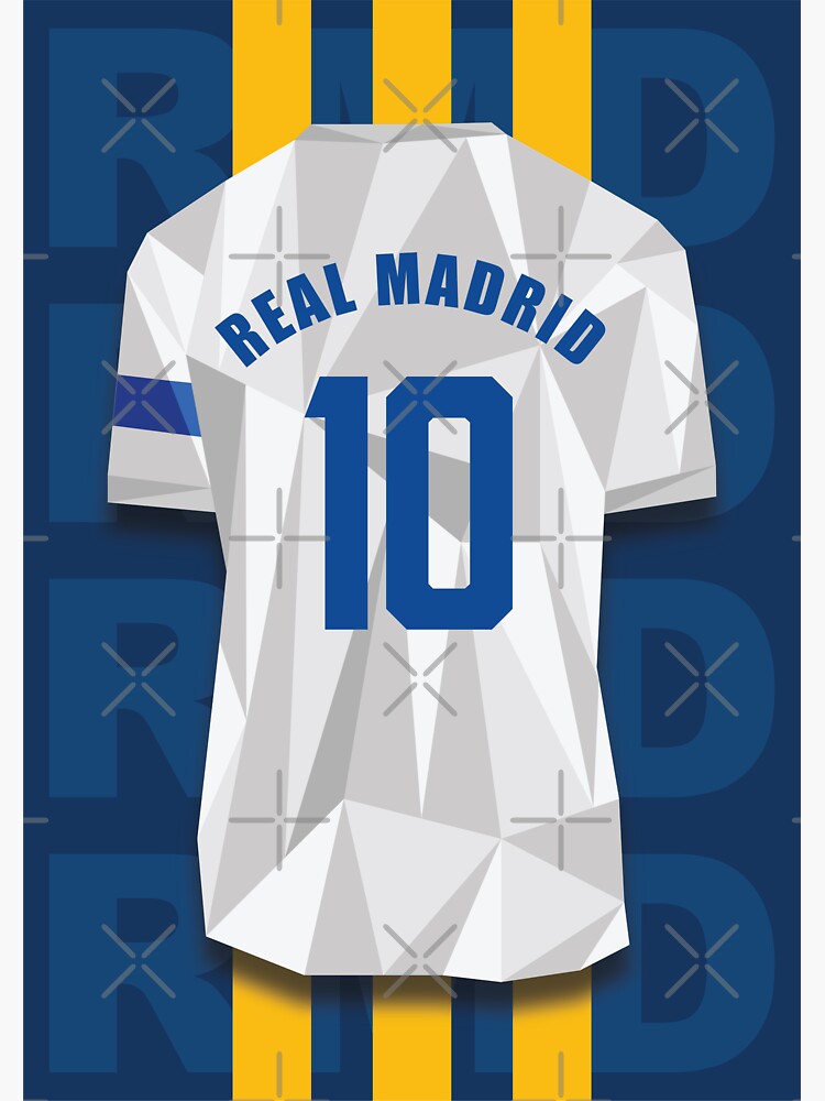 "Real Madrid Football Jersey" Sticker for Sale by hashemds | Redbubble