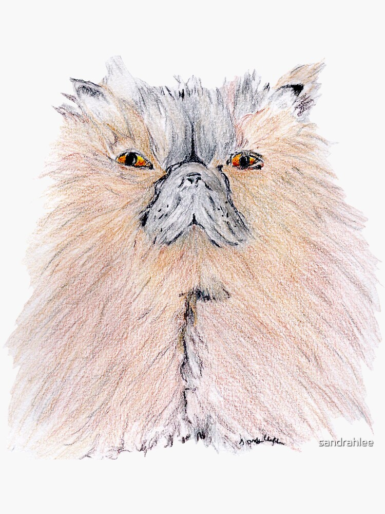 "fur a lot of fur" Sticker for Sale by sandrahlee | Redbubble