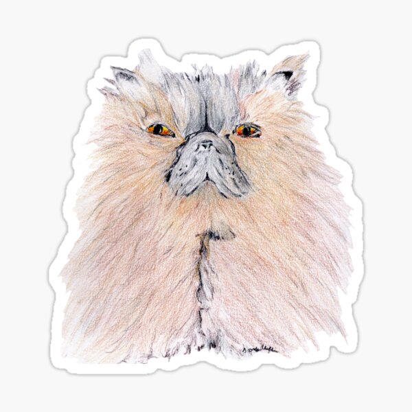 "fur a lot of fur" Sticker for Sale by sandrahlee | Redbubble