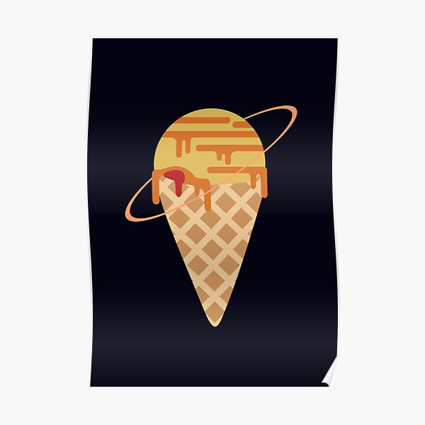 "Jupiter Planet Ice Cream" Poster by jezkemp | Redbubble