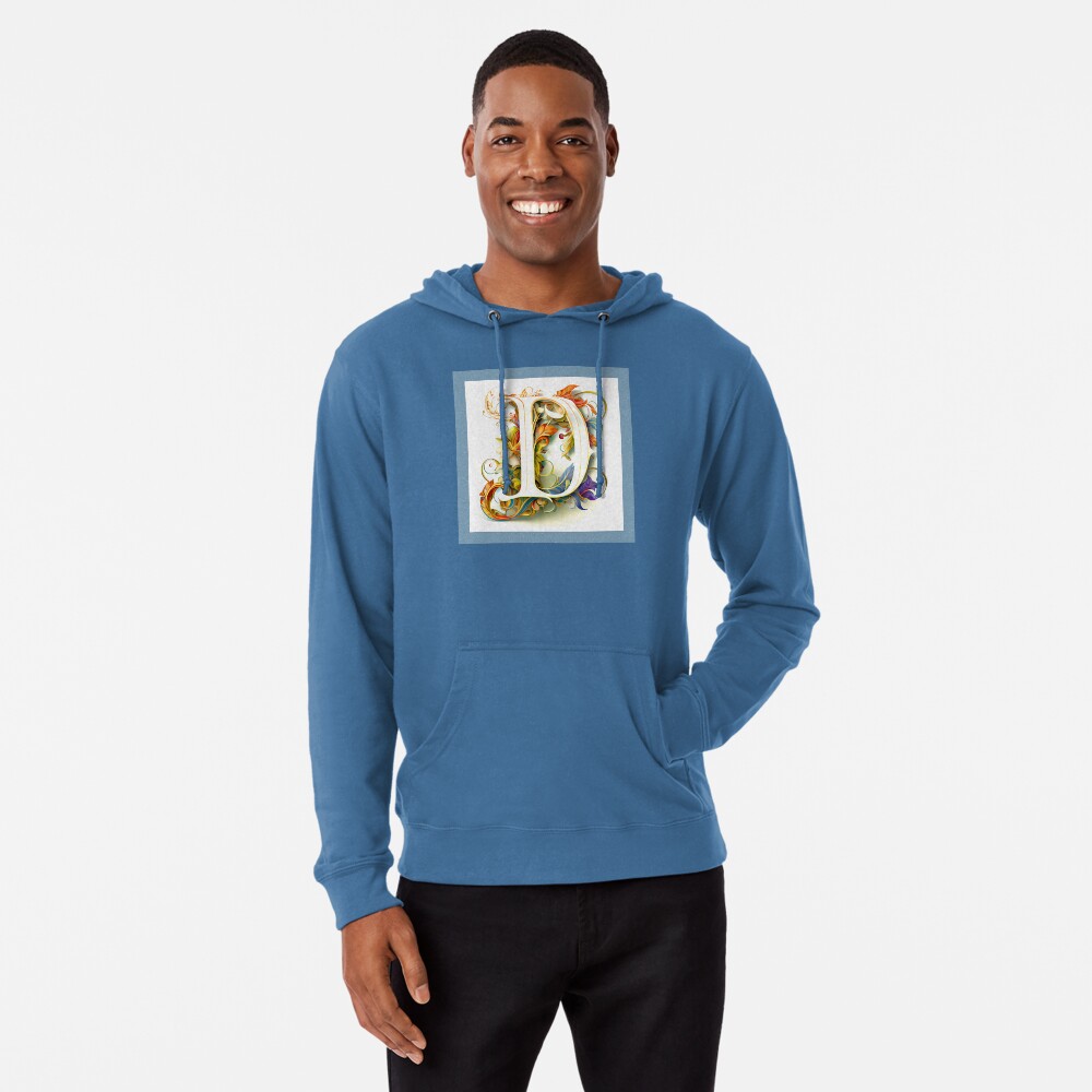 "Art Font Letter D: Art Nouveau Style, Unique and Colorful, Green ...