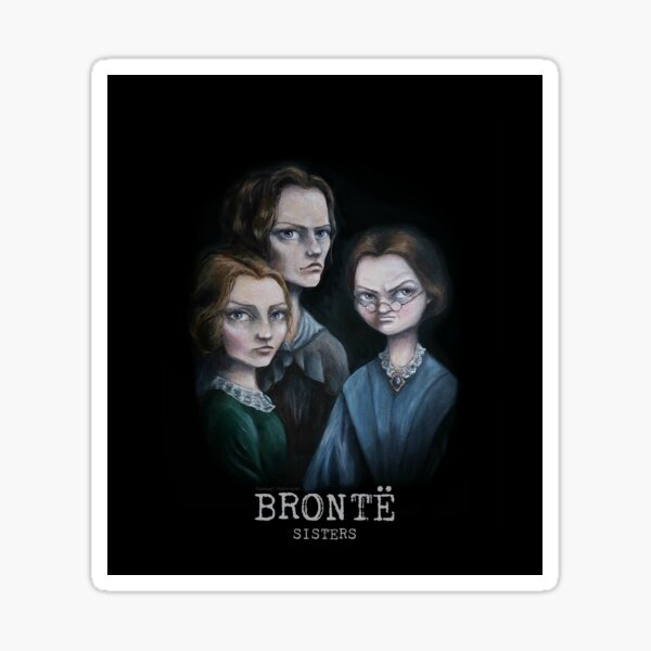 "The Bronte Sisters (Title)" Sticker for Sale by HARETONart | Redbubble