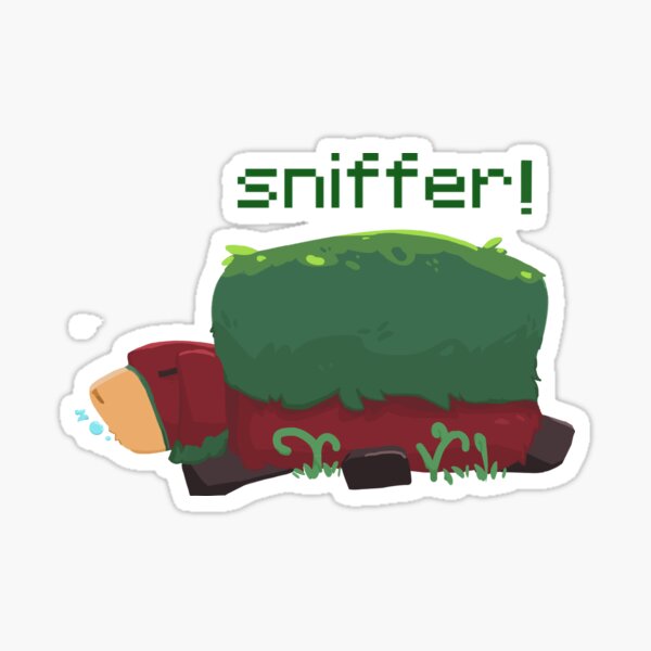 "sniffer Minecraft mob" Sticker for Sale by Hubaimee | Redbubble