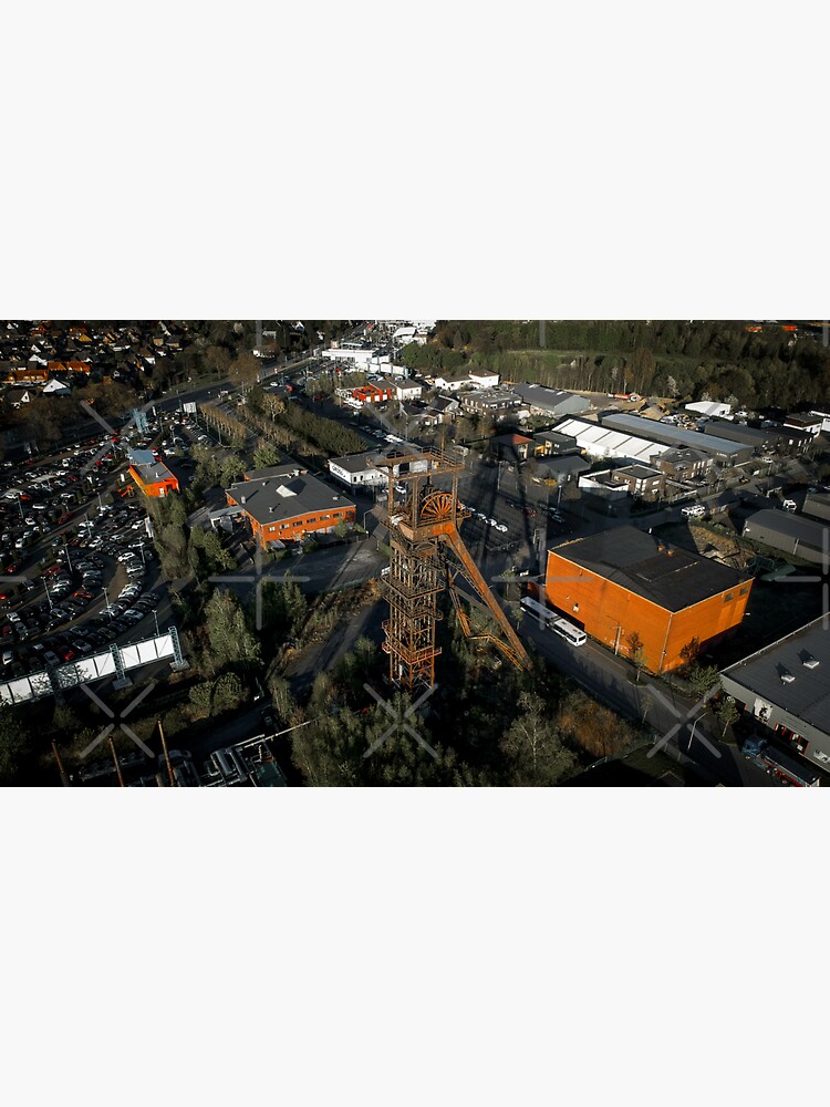 "Bird's-eye view of colliery" Sticker for Sale by kohlenjunge | Redbubble