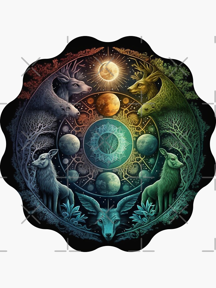 "Pattern of birds animal insects fish flower solar system mysterious ...