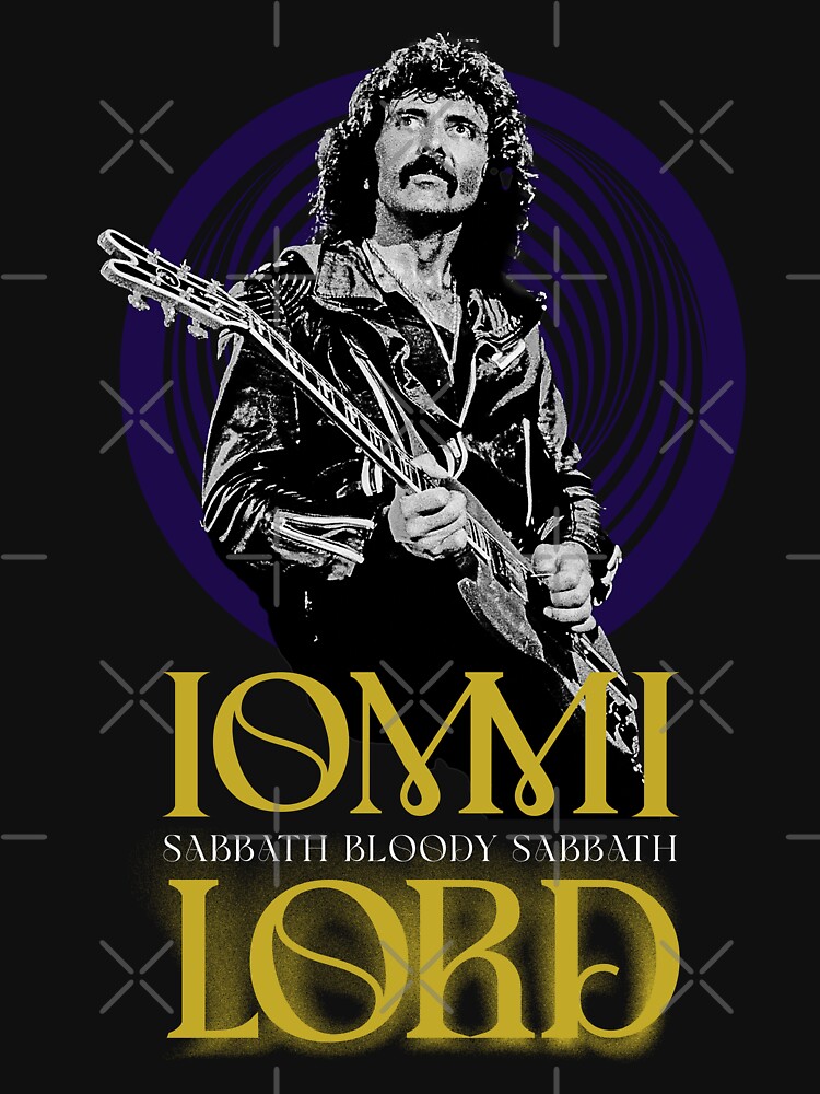 "Tony Iommi riff master" T-shirt for Sale by VhsNeverDie | Redbubble ...
